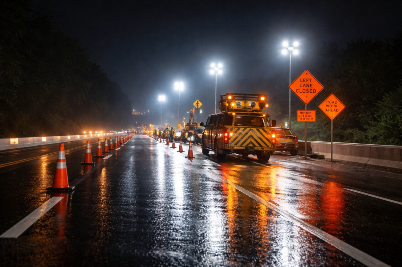 Night work zone traffic control 2026 Essential Best IL Guide